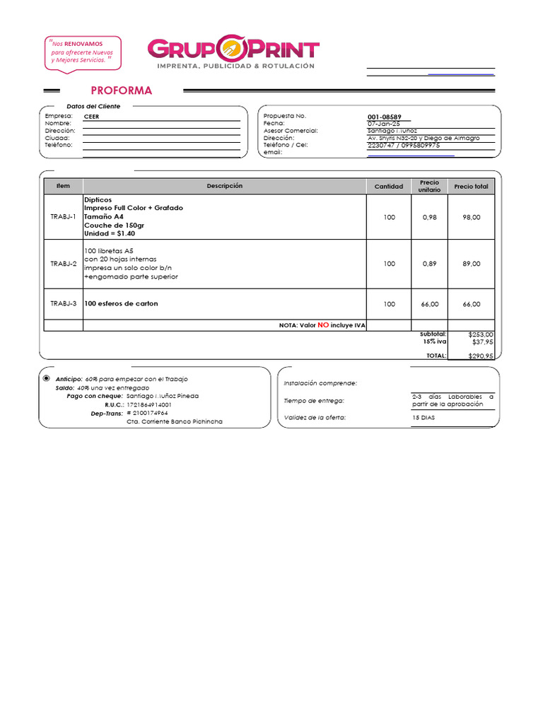 Cerr Trabajos - 001-08589 | PDF