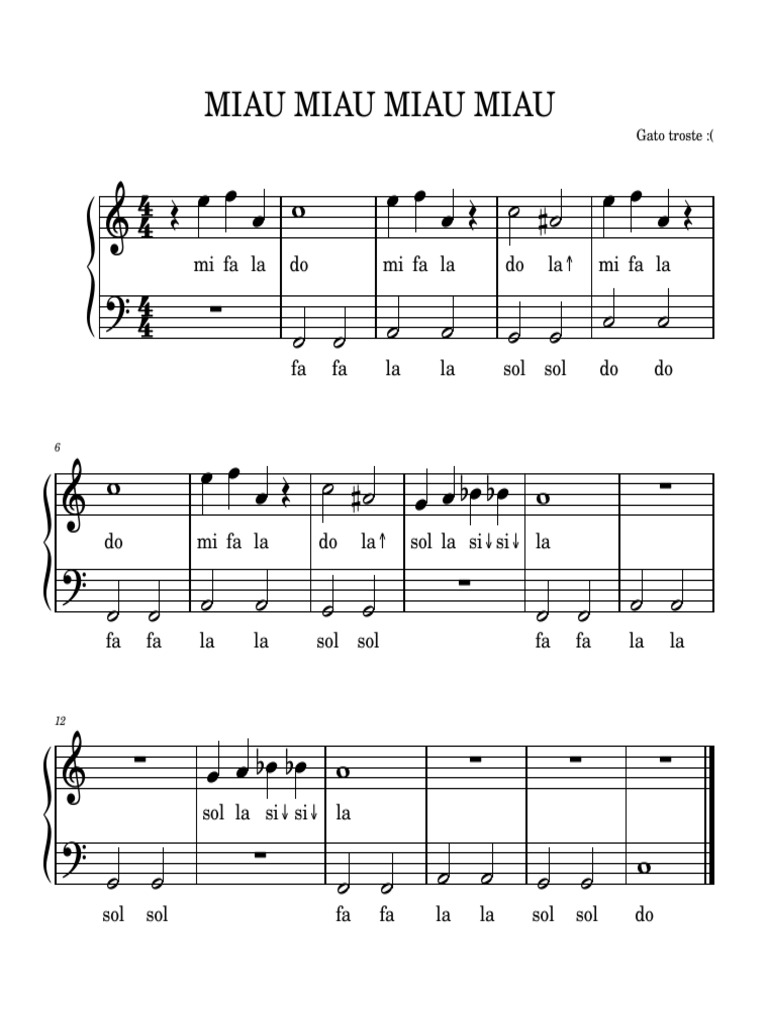 Miau Miau Miau Miau | PDF