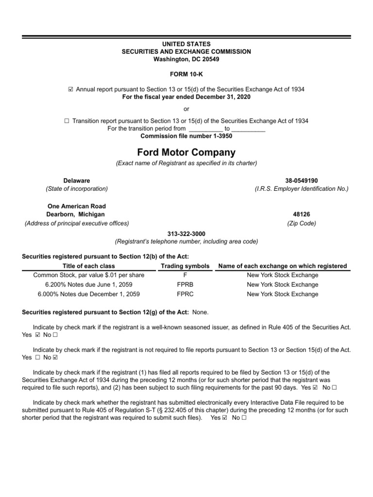 81 - Ford | PDF | Stocks | Ford Motor Company