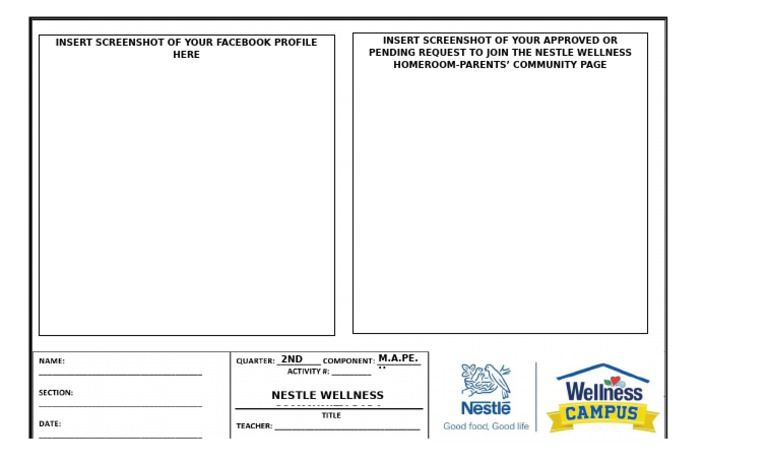 NESTLE-WELLNESS-ACTIVITY-SHEET | PDF