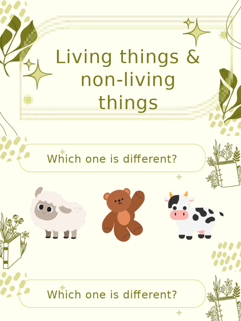 Living vs Non-Living Things Explained | PDF