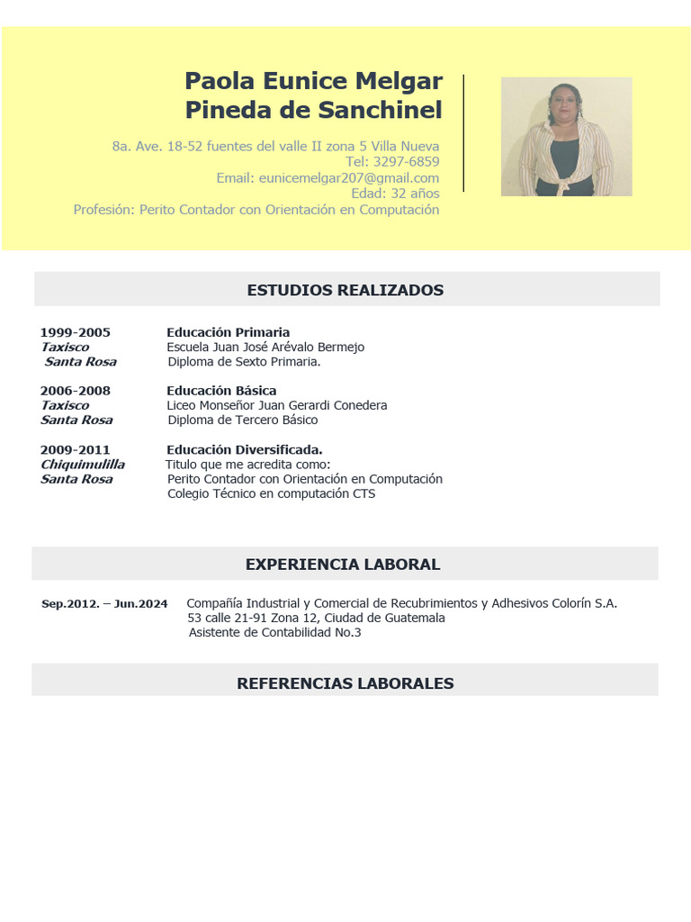 Curriculum Vitae PAOLA | PDF