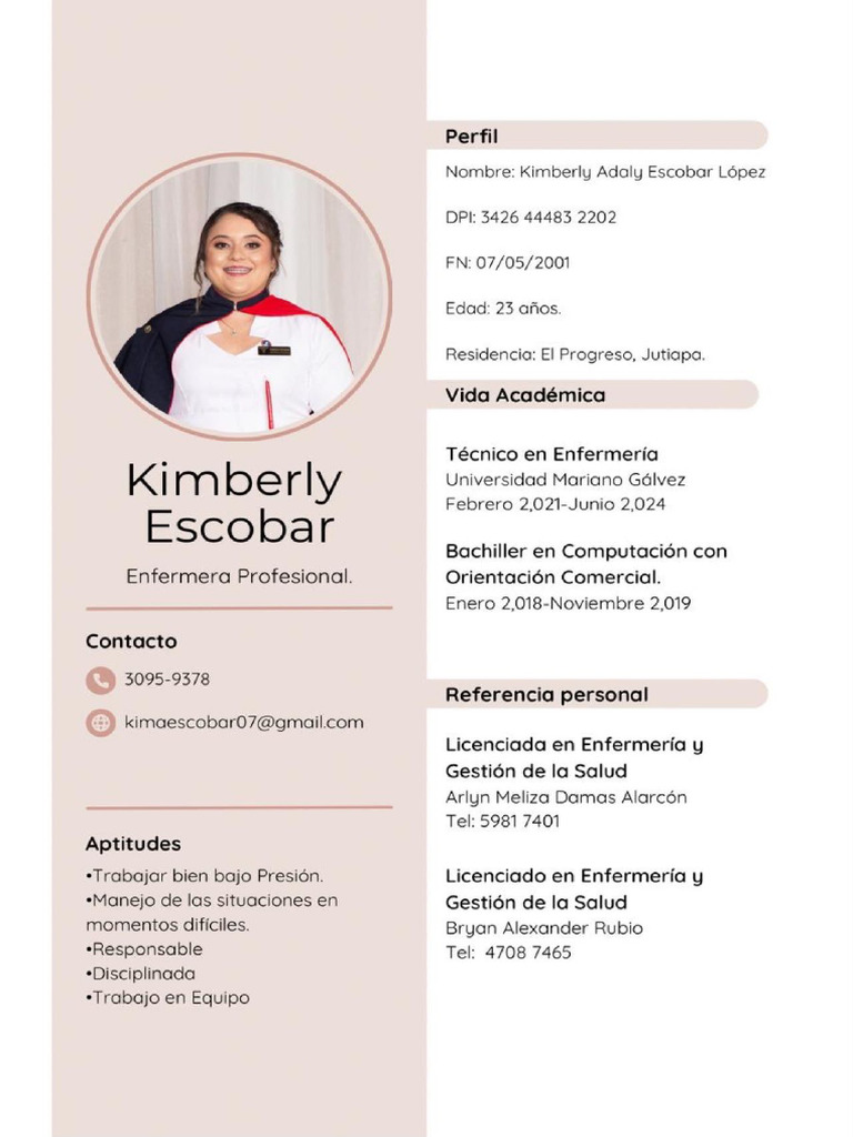 CV Kimberly Escobar-1 | PDF