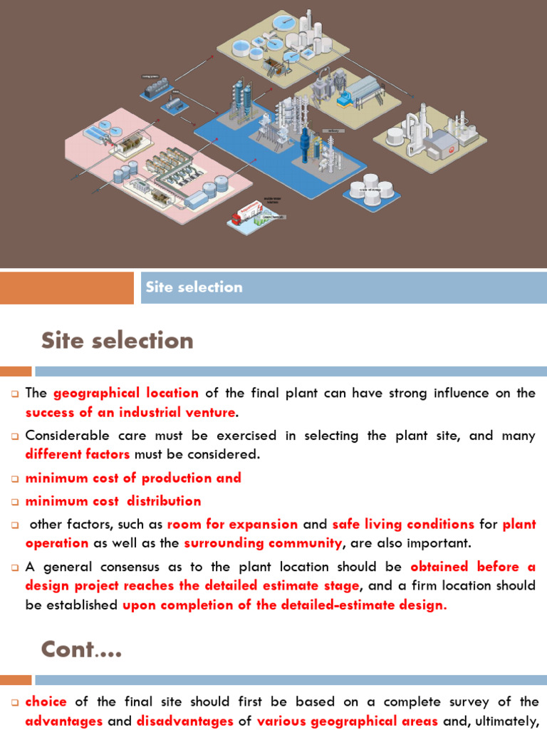 Plant Site Selection and Layout Factors | PDF | Water | Transport