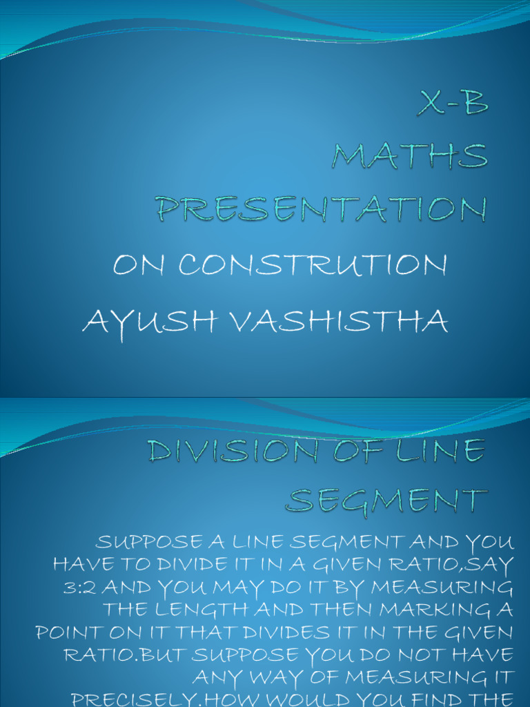 11 Constructions 1 | PDF | Triangle | Circle