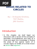 Class 10 Maths: Areas of Circles Notes | PDF | Circle | Area