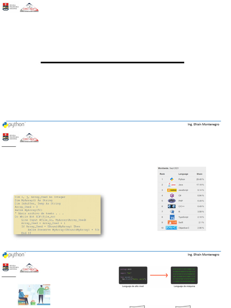 Introducción a Python para Ingenieros | PDF | Lenguaje de programación | Python (lenguaje de ...