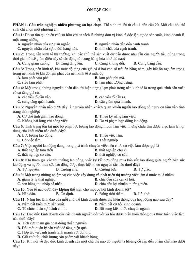ÔN-TẬP-CK-1-K11 2 | PDF
