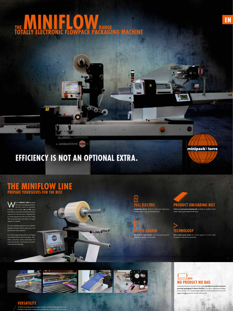 low-catalogo-miniflow-EN | PDF | Packaging And Labeling | Touchscreen