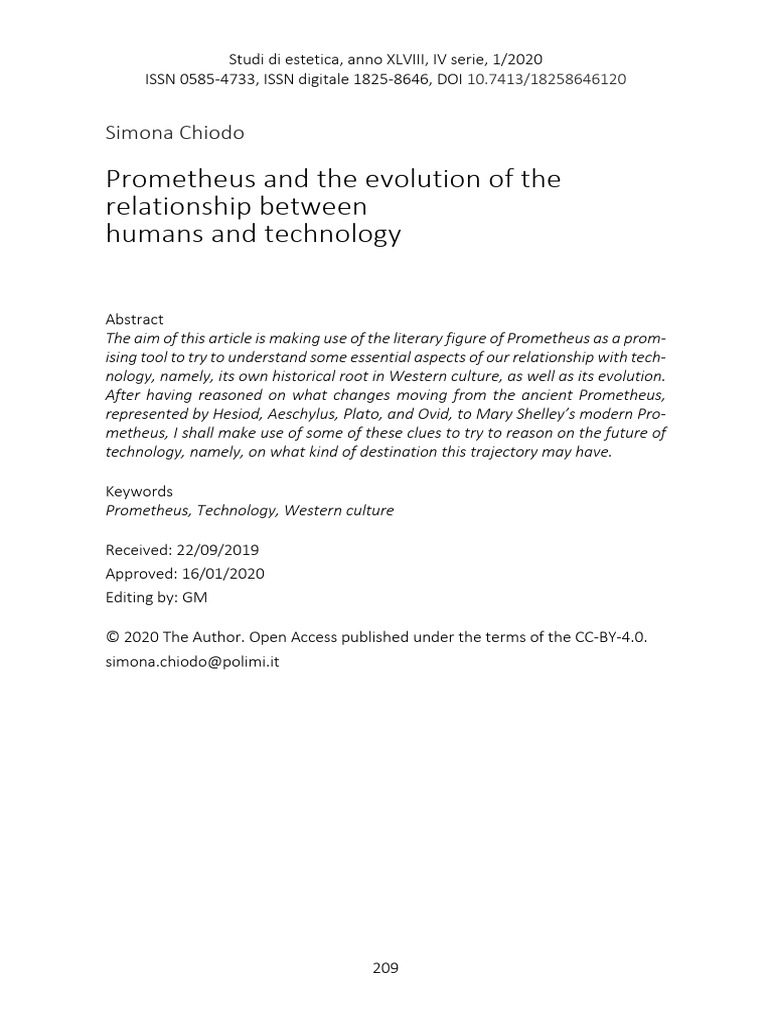 4 Chiodo 2020 Prometheus and The Evolution of The Relationship Between ...