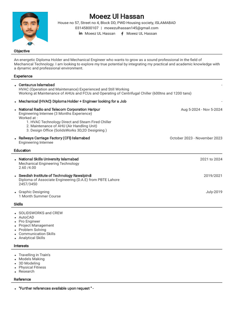 Moeez Resume | PDF