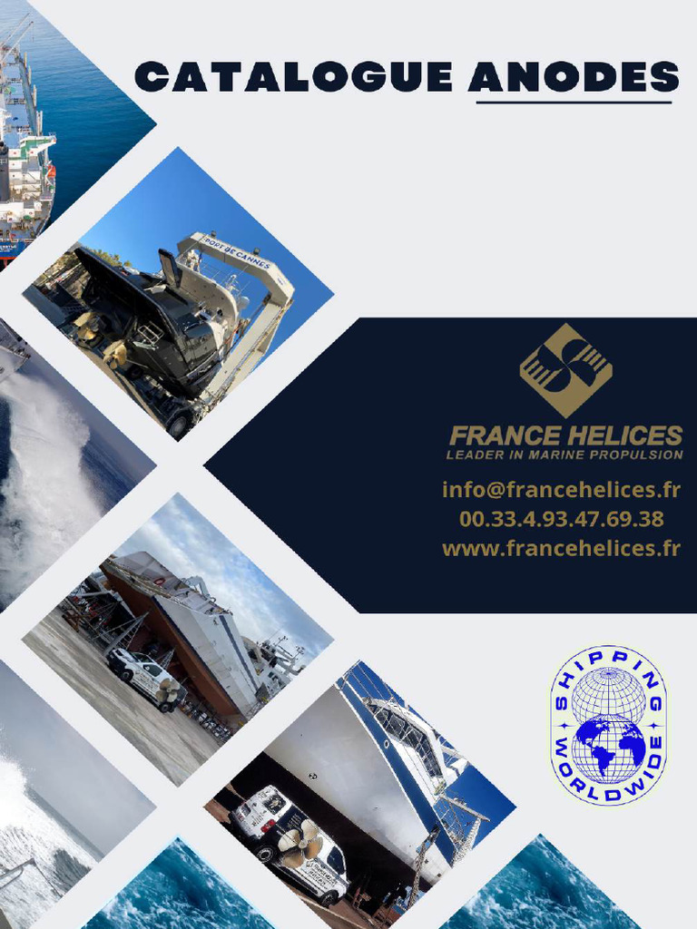 Anodes pour Hélices Maxprop et Dimensions | PDF