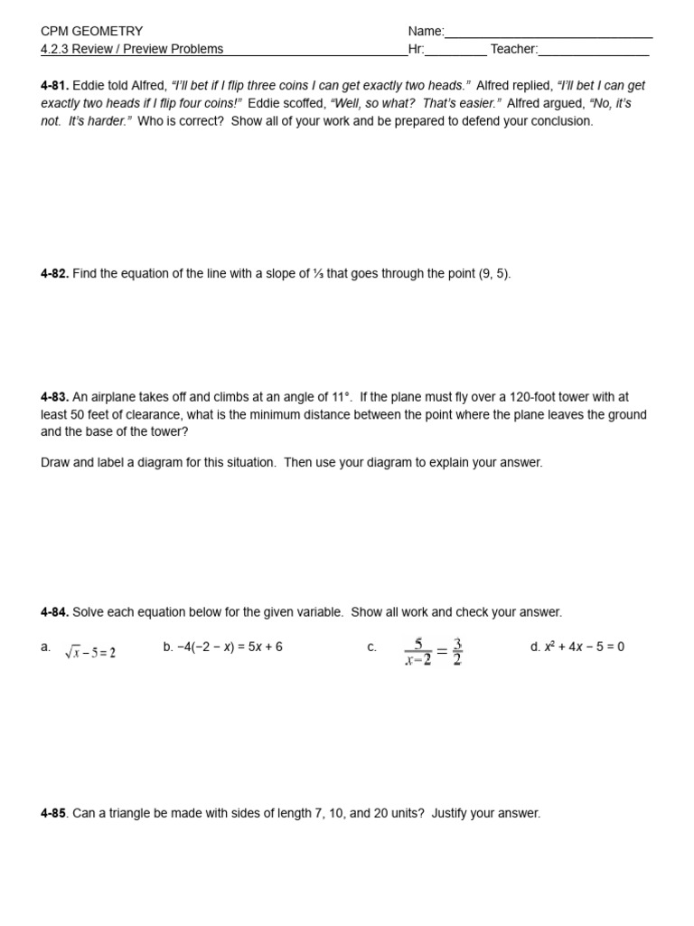CPM GEOM 4.2.3 R - P | PDF