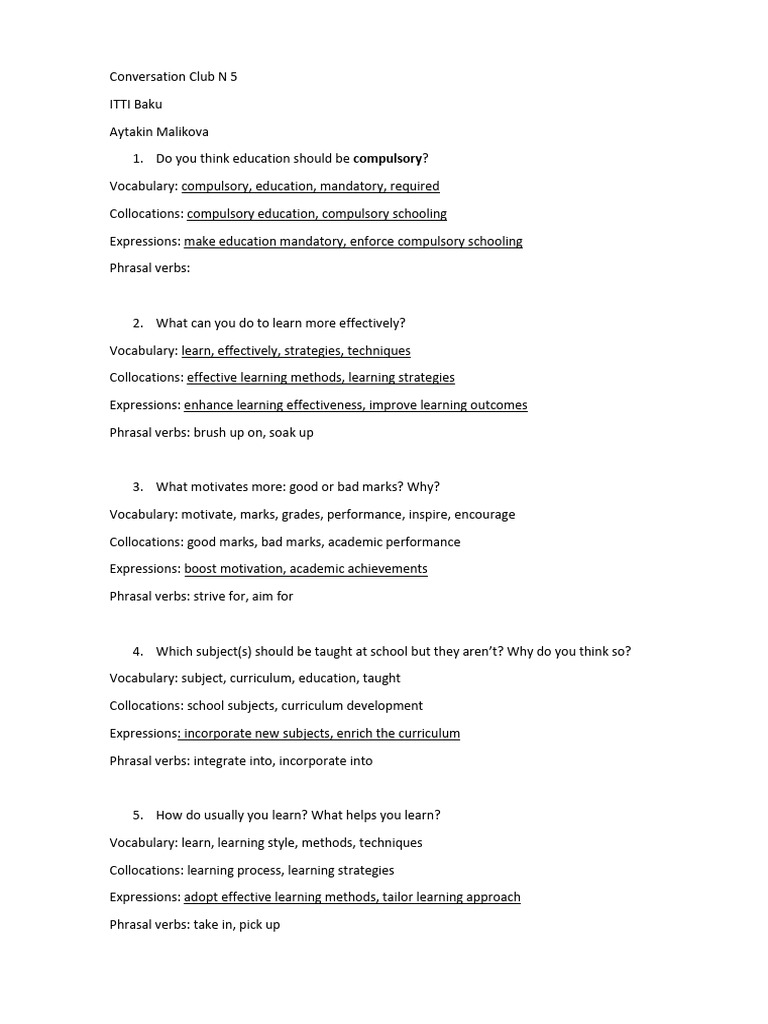Conversation Education | PDF | Educational Technology | Learning