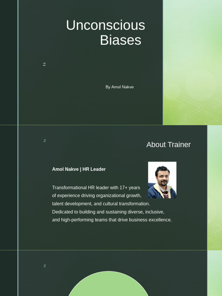 Unconscious Biases | PDF | Bias | Unconscious Mind