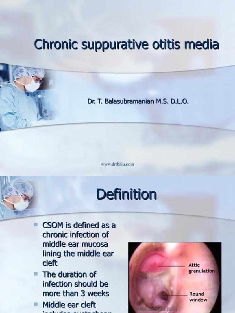 Chronic Suppurative Otitis Media | PDF