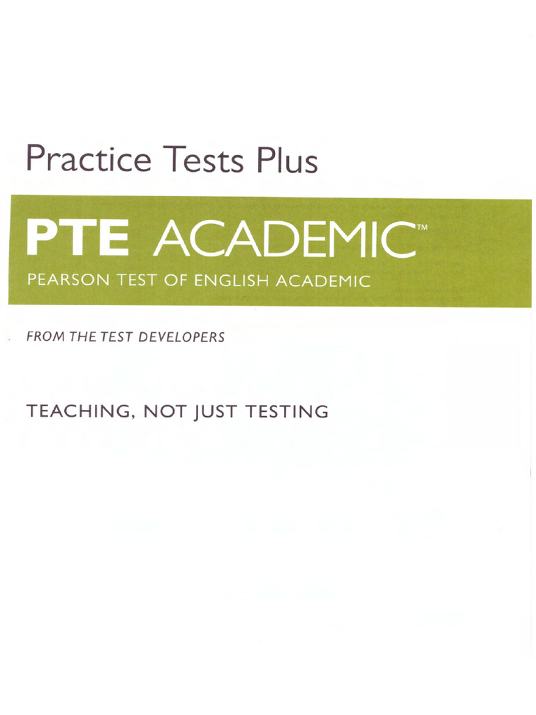 Pte Tests Plus | PDF