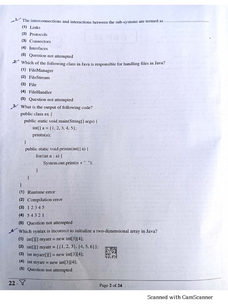 Programmer Exam - II | PDF
