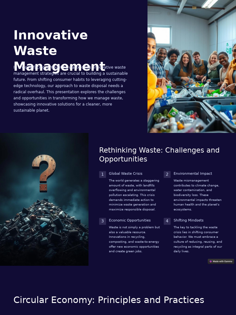 Innovative Waste Management Solutions | PDF | Waste | Recycling