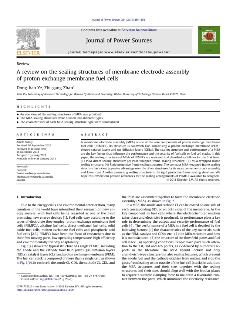 A_review_on_the_sealing_structures_of_mea | PDF | Energy Development ...