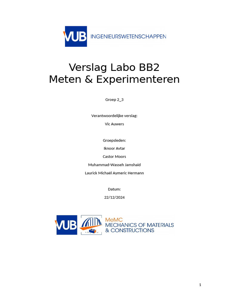 Verslag Labo BB2 | PDF