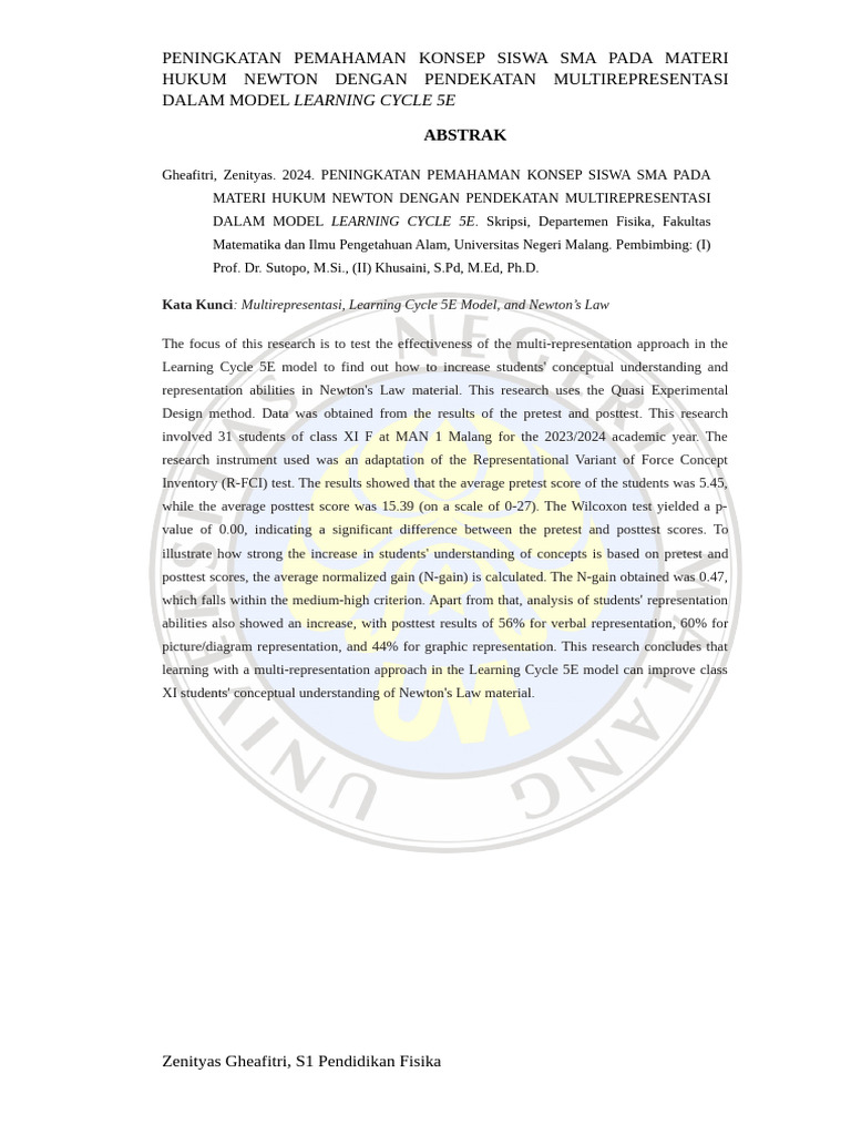 3 Abstrak B Ing Zenityas Gheafitri | PDF