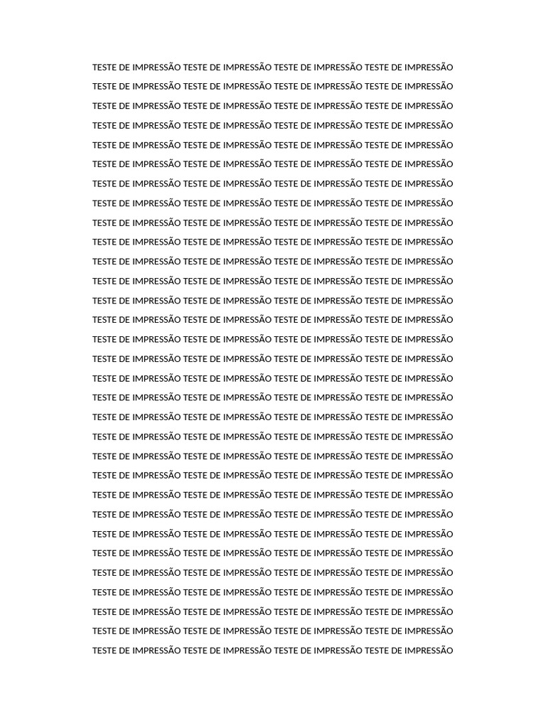 Teste de Impressão PDF | PDF