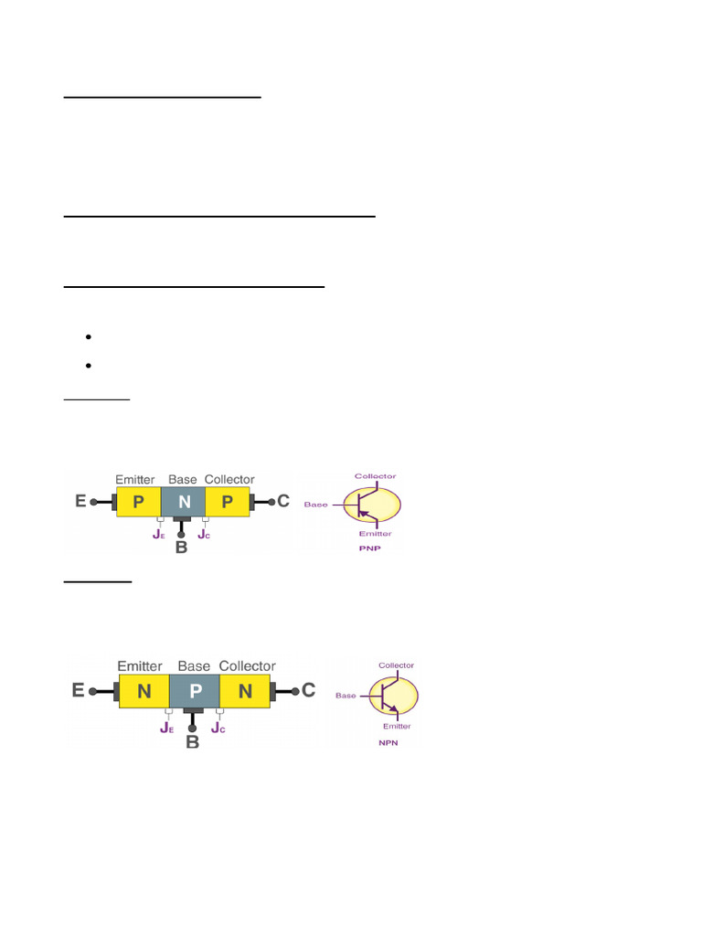 Bipolar Junction Transistor Overview | PDF | Bipolar Junction ...