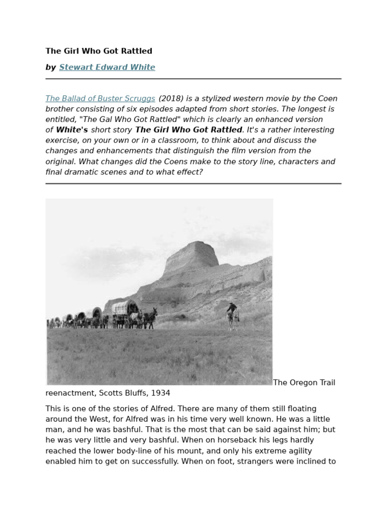 The Girl Who Got Rattled | PDF