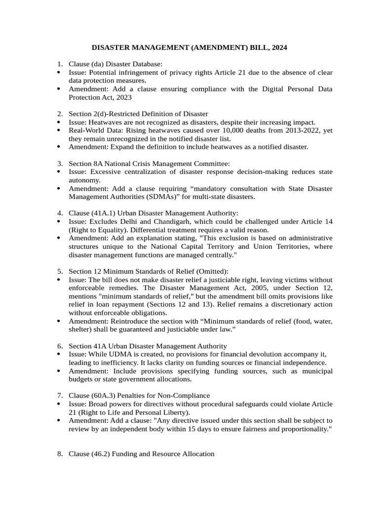 DISASTER MANAGEMENT | PDF | Legal Documents | Governance