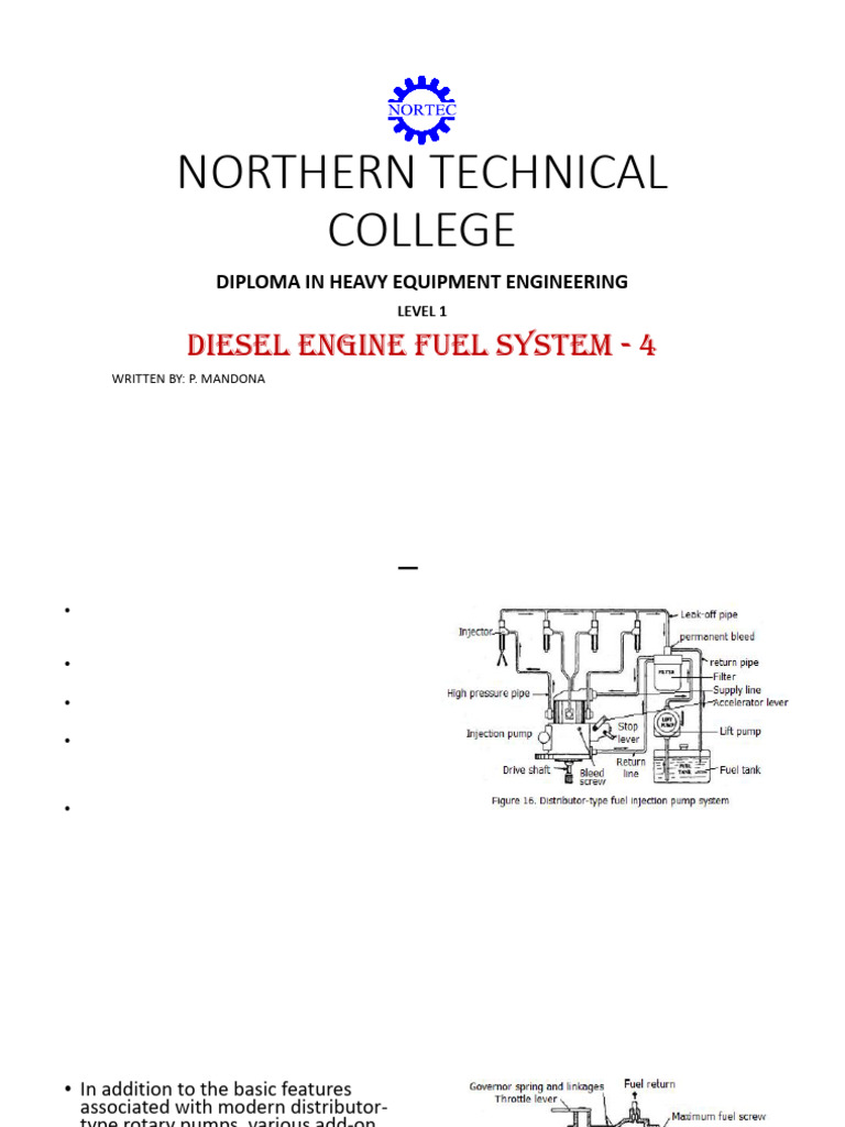 Diesel Engine Fuel System - 4 | PDF | Pump | Throttle