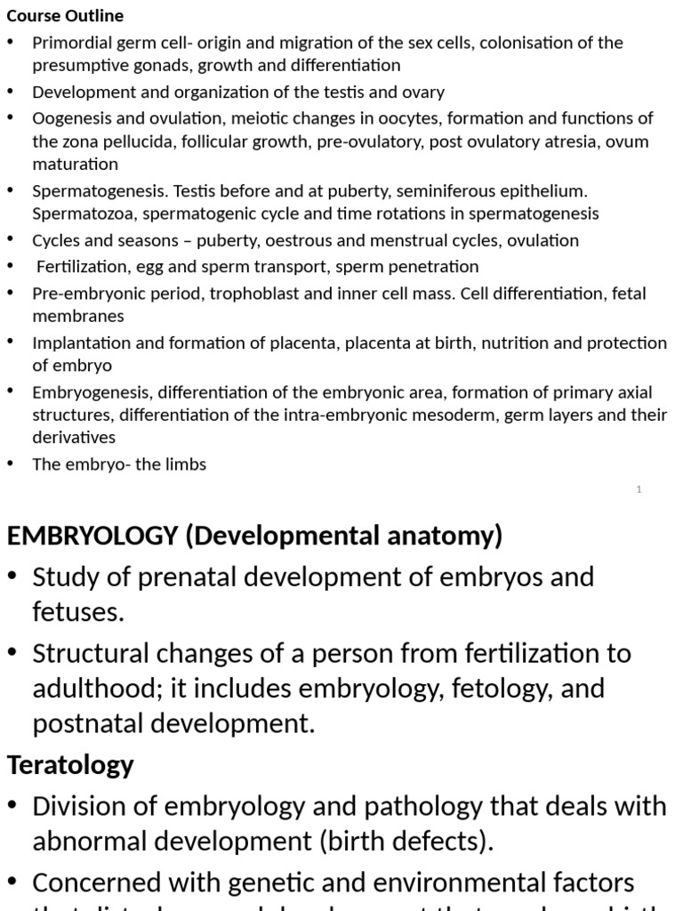 General Embryology 043351 | PDF | Meiosis | Mitosis