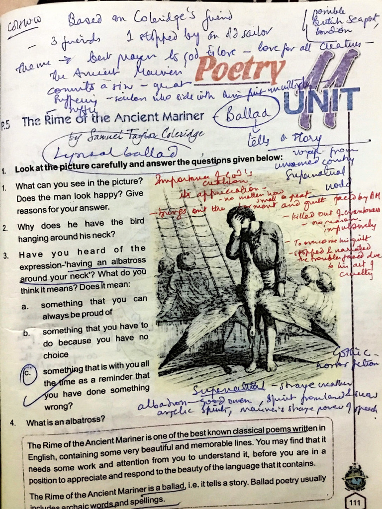 Rime of Ancient MarinerTBNOTES | PDF