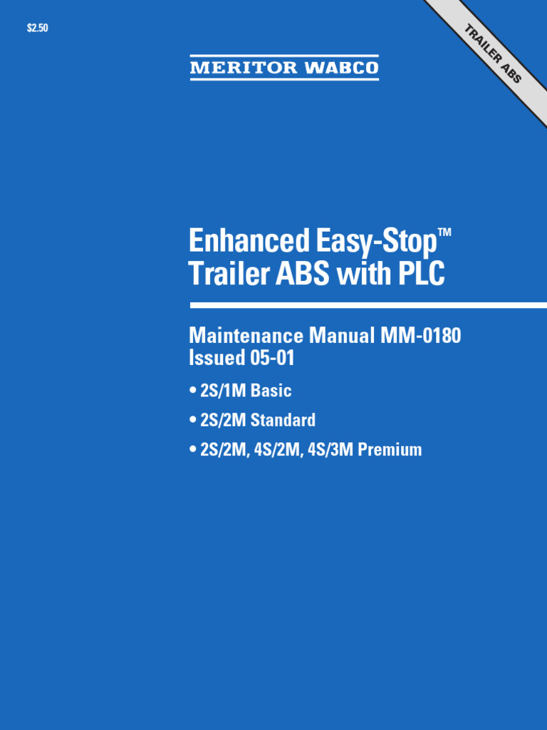 WABCO_ABS_BRAKE_MANUAL | PDF | Anti Lock Braking System | Asbestos