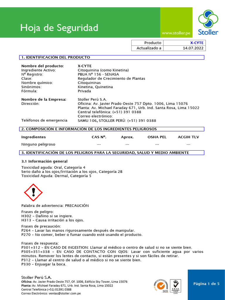 HDS X Cyte | PDF | Agua | Residuos