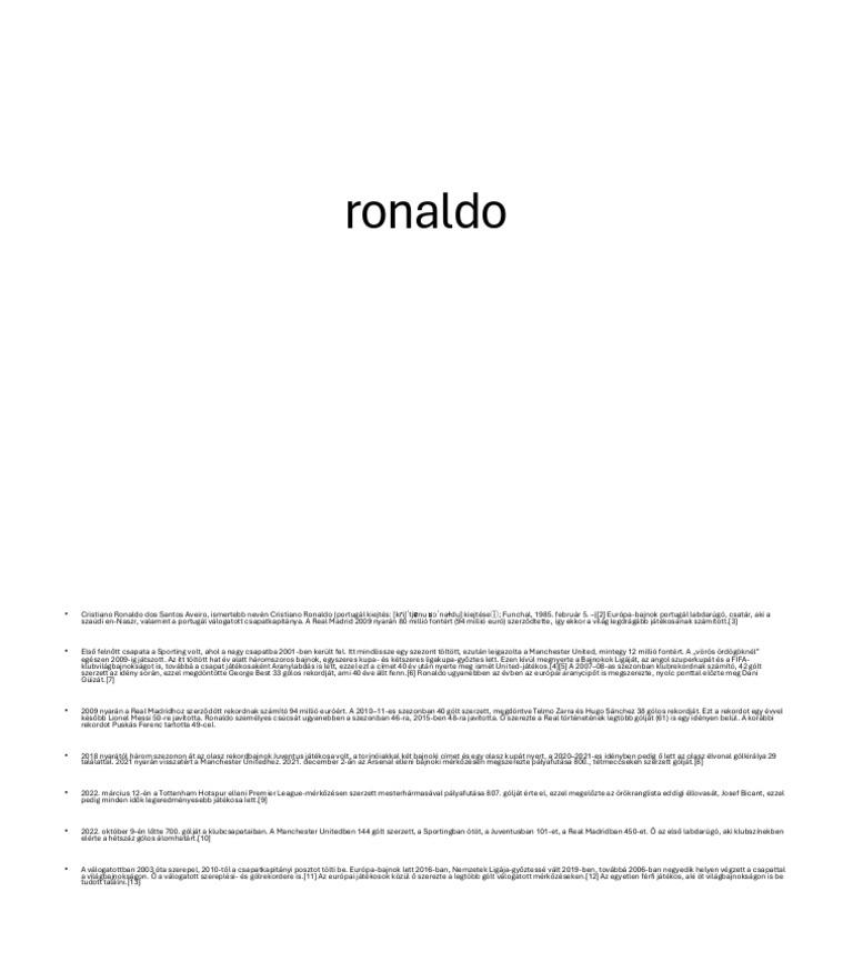 Ronaldo | PDF