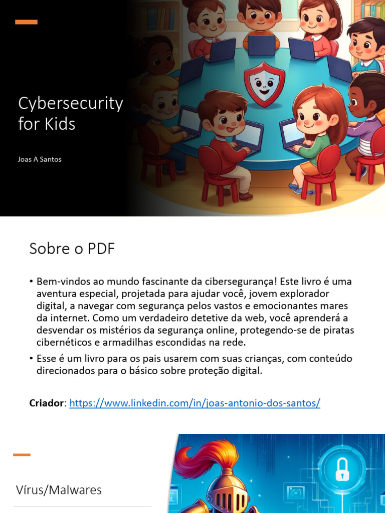 Cybersecurity For Kids - PT-BR | PDF | Vírus de computador | Malware
