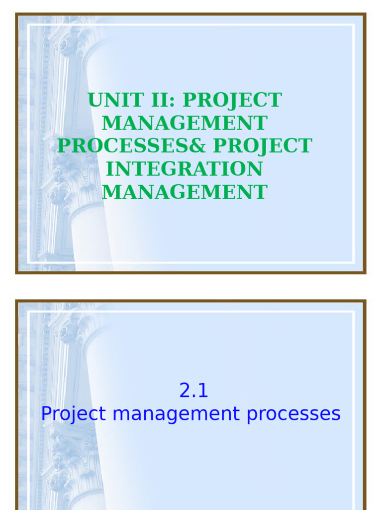 Project Management Processes Overview | PDF | Net Present Value | Software Development Process