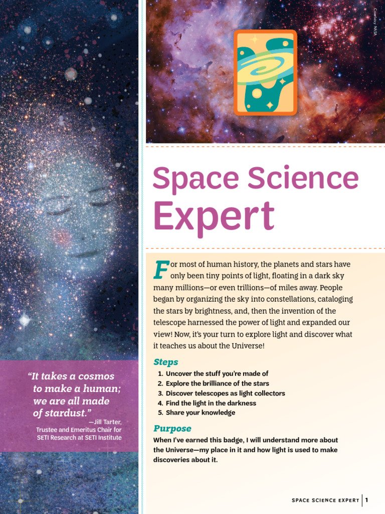 Space Science Badge Requirements Guide | PDF | Stars | Apparent Magnitude