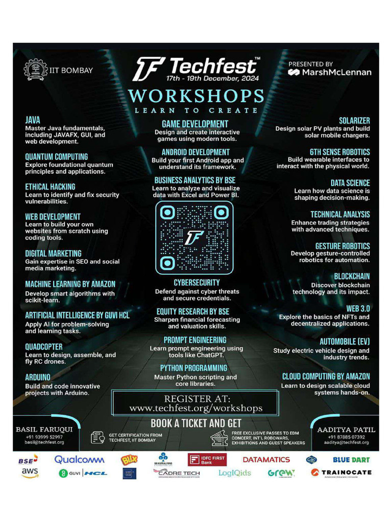 Techfest Schedule Official 2024 | PDF