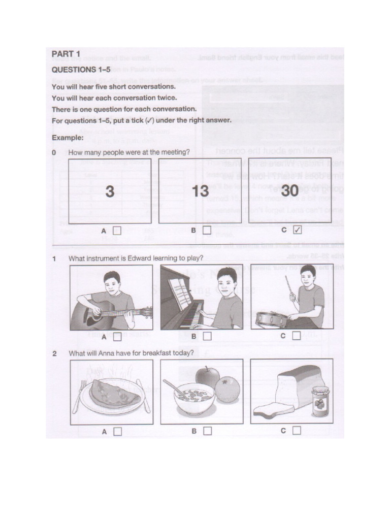 Listening test 7_Lesson 8 | PDF