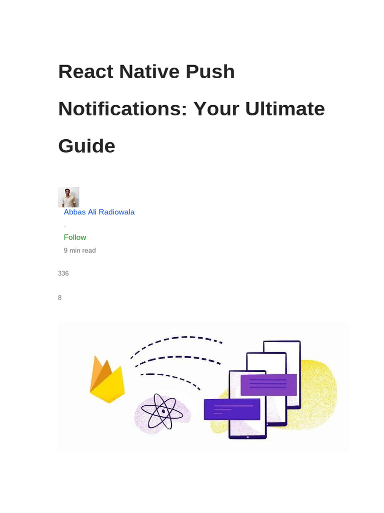 React Native Push Notifications Your Ultimate Guide Pdf Android Operating System