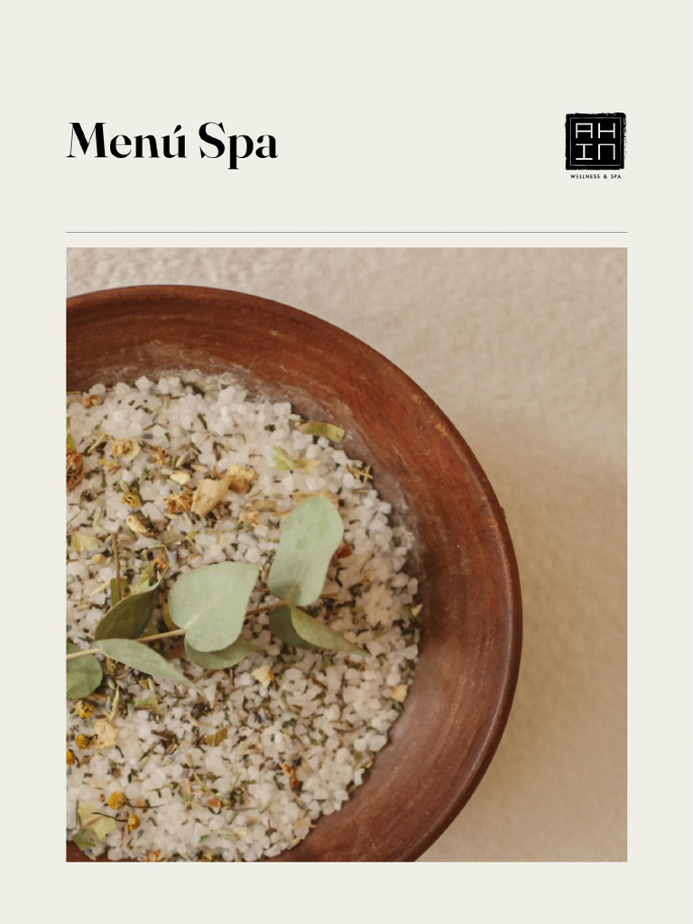 Agosto 2024 - ESP Spa Menu | PDF