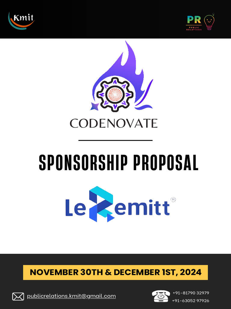 CODENOVATE 2024: KMIT Hackathon Event | PDF