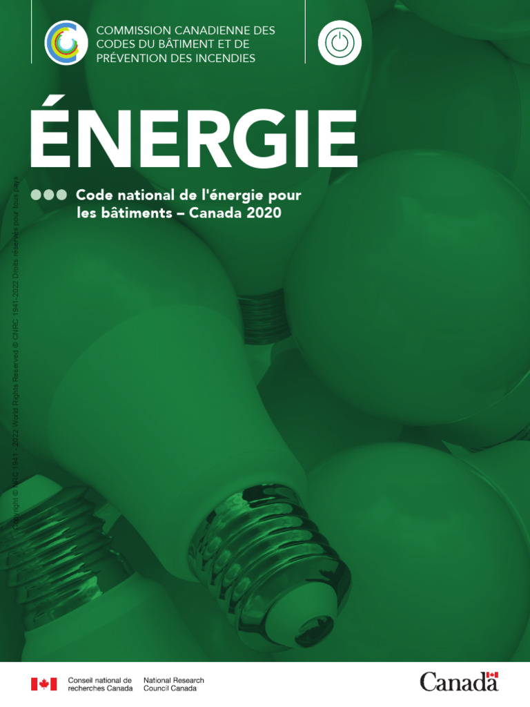 Code national de l'énergie 2020 Canada | PDF | Efficacité énergétique ...