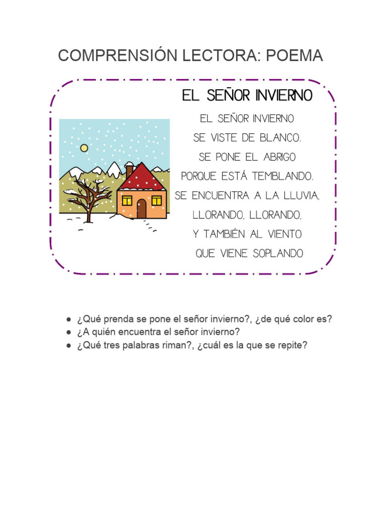 Poema El Invierno | PDF