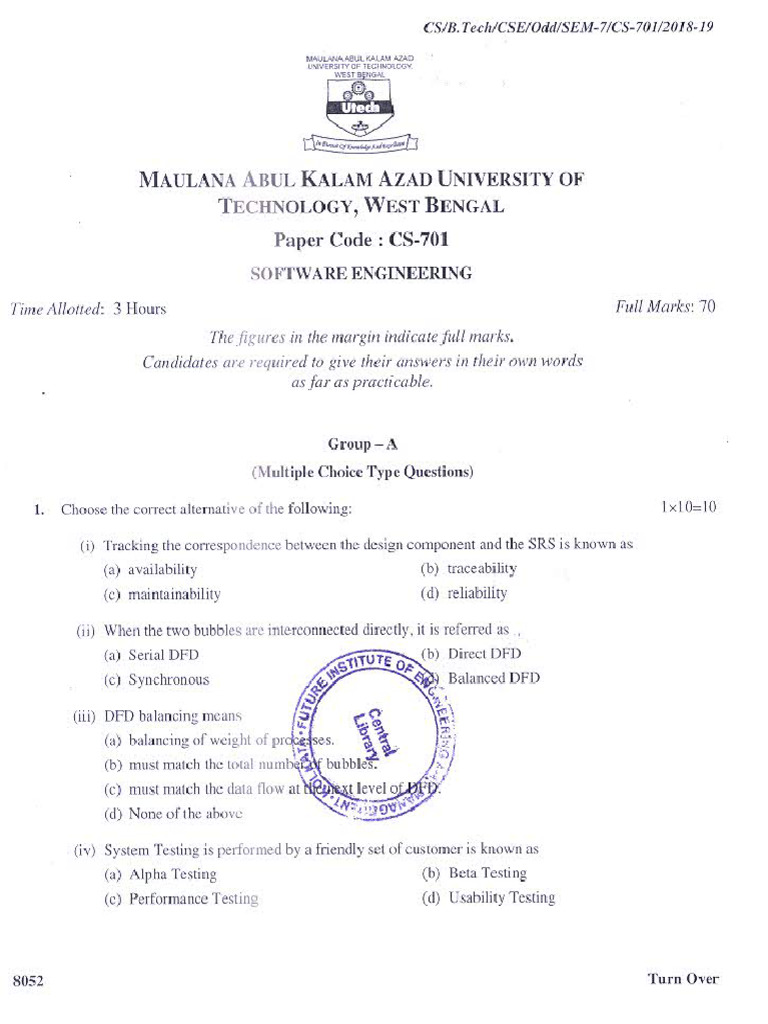 Software Engineering Cs701 2018 Pdf