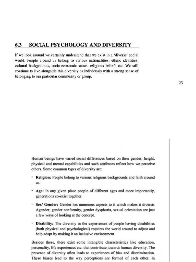 Diversity in Applied Social Psychology | PDF