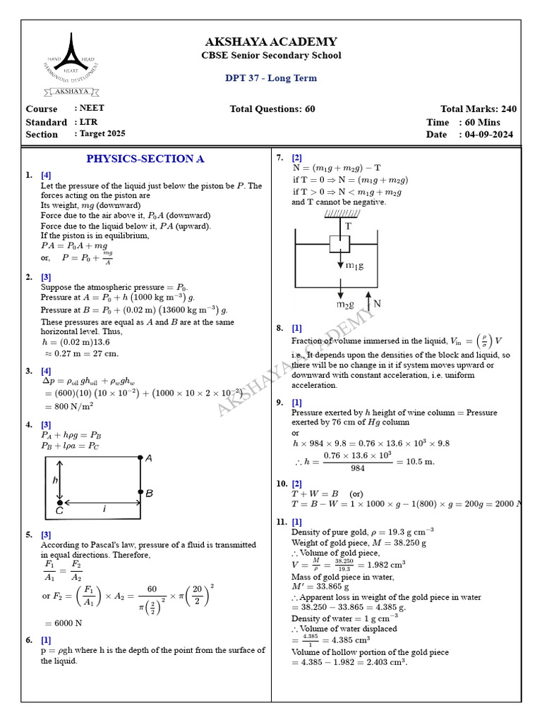 DPP 37 - Long Term - Sol | PDF