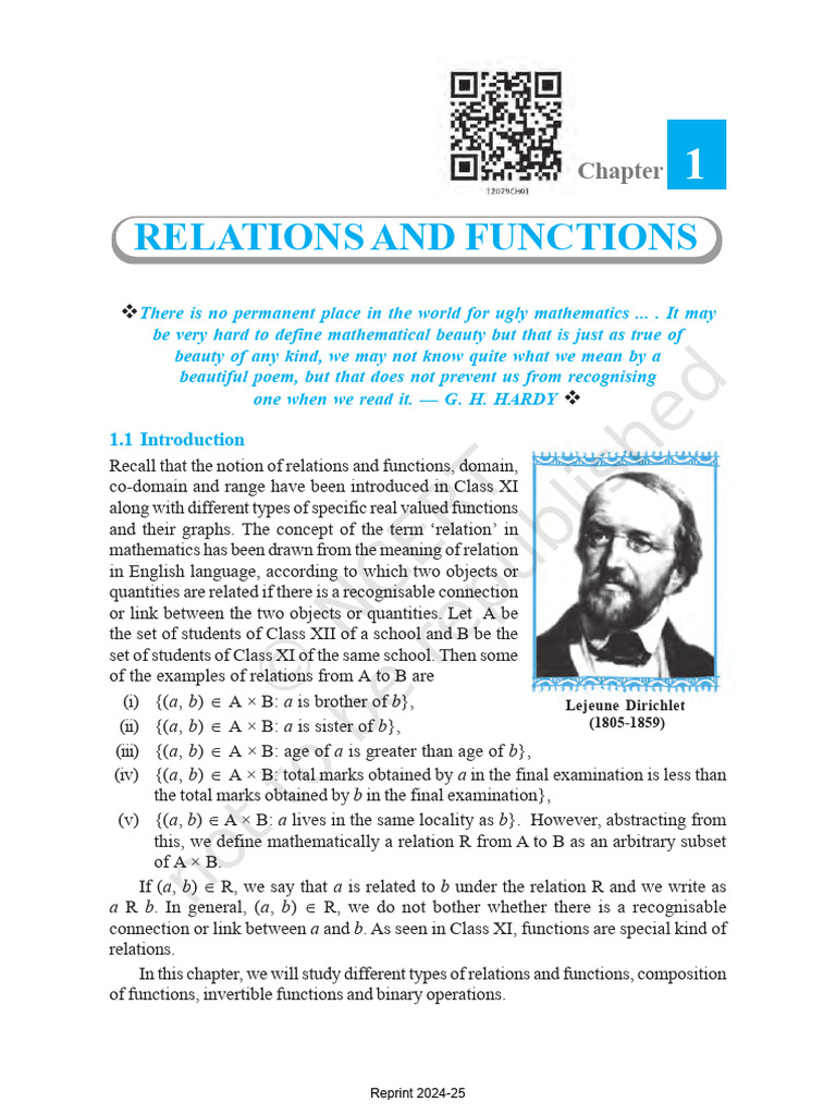 Maths Book Volume 1 | PDF | Function (Mathematics) | Set (Mathematics)